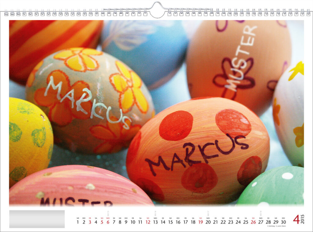 Personalisierter Kalender "Your Name" - Leykam