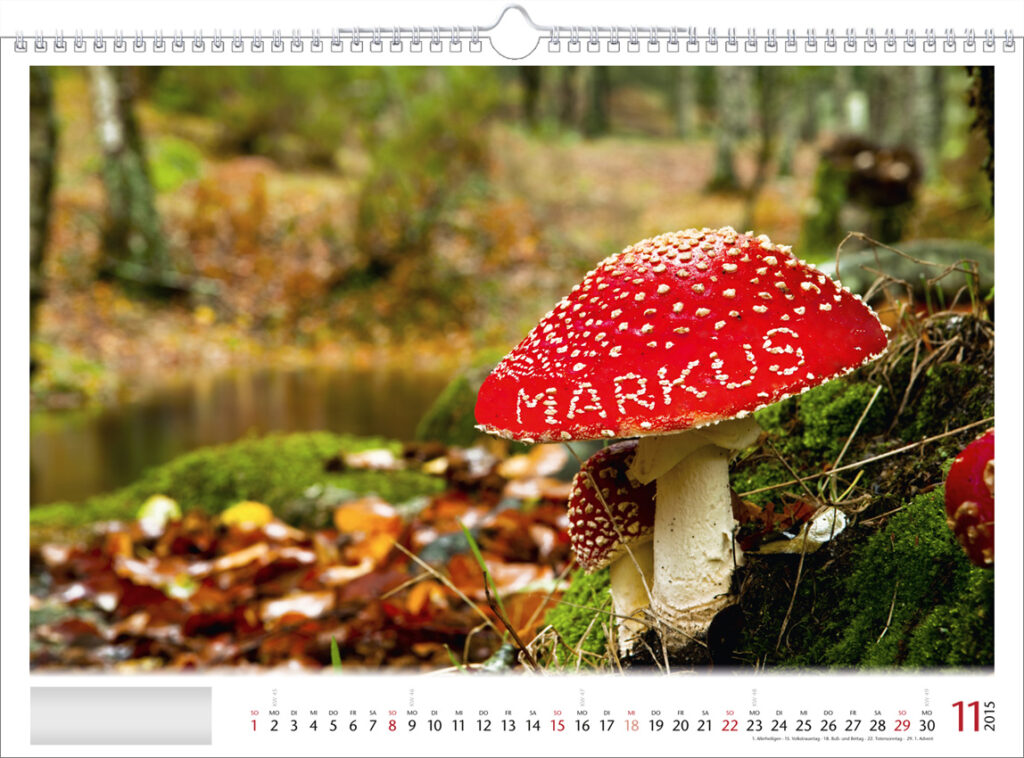 Personalisierter Kalender "Your Name" - Leykam